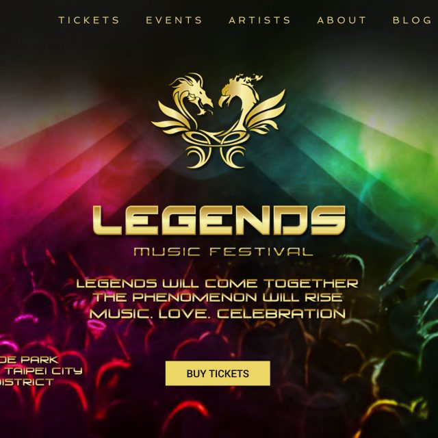 Legends Music Festival | Efficient Marketing Solution Website Design